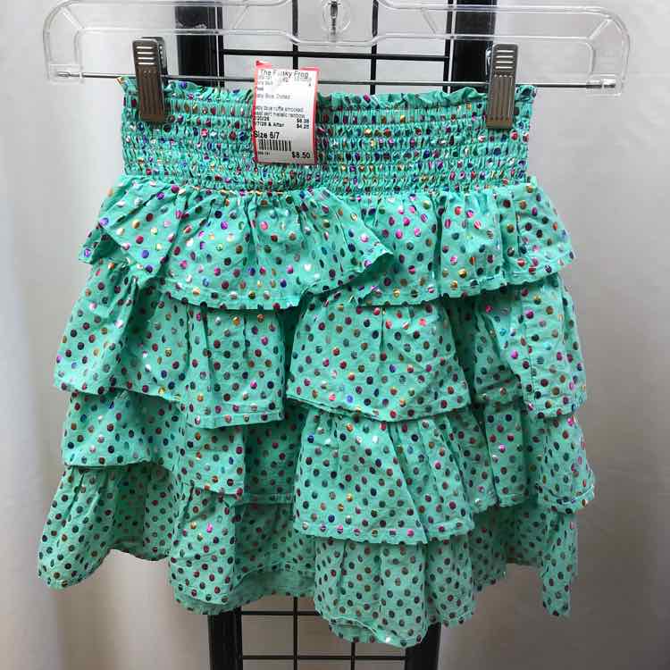 Peek Baby Blue Dotted Child Size 6/7 Girl's Skirt | The Funky Frog ...