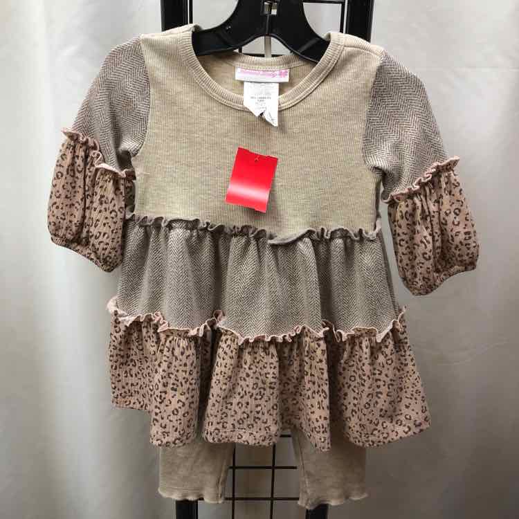 Bonnie Baby Tan Patterned Child Size 24 m Girl's Outfit | The Funky ...